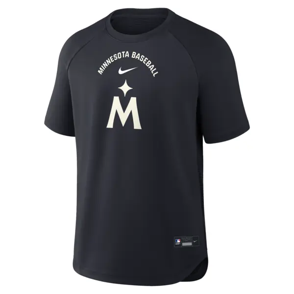 Nike Minnesota Twins Authentic Collection Batting Practice Pregame Dri-fit Mlb Top - Blue