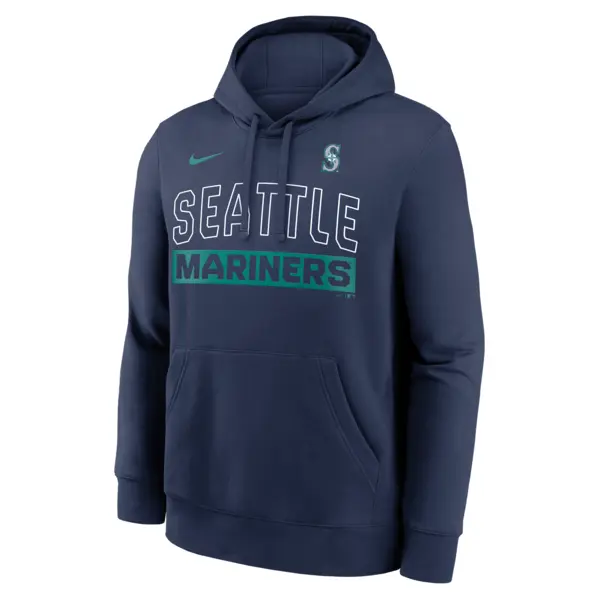Nike Seattle Mariners Club Mlb Pullover Hoodie - Blue