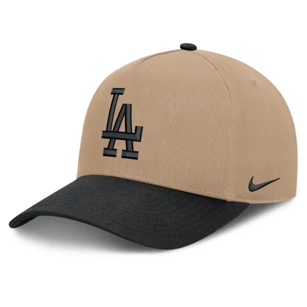 Nike Los Angeles Dodgers Rise Mlb A-frame Trucker Adjustable Hat - Brown