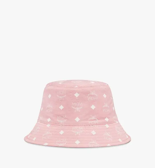 Mcm Reversible Bucket Hat - Soft Pink