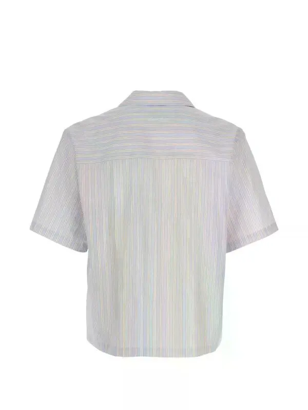 DUNST Striped Camp-collar Shirt