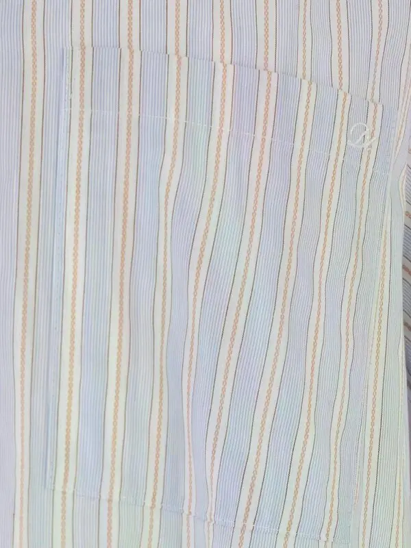 DUNST Striped Camp-collar Shirt
