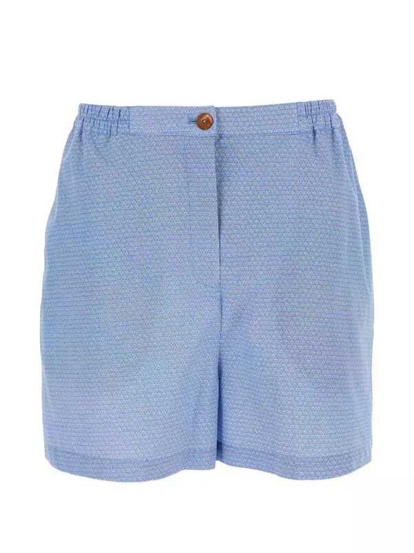 MERCI Geometric-print Shorts - Blue