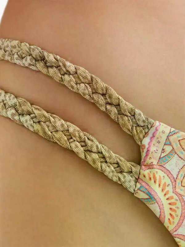 DEL MAAR Taba Paisley Bikini Bottoms
