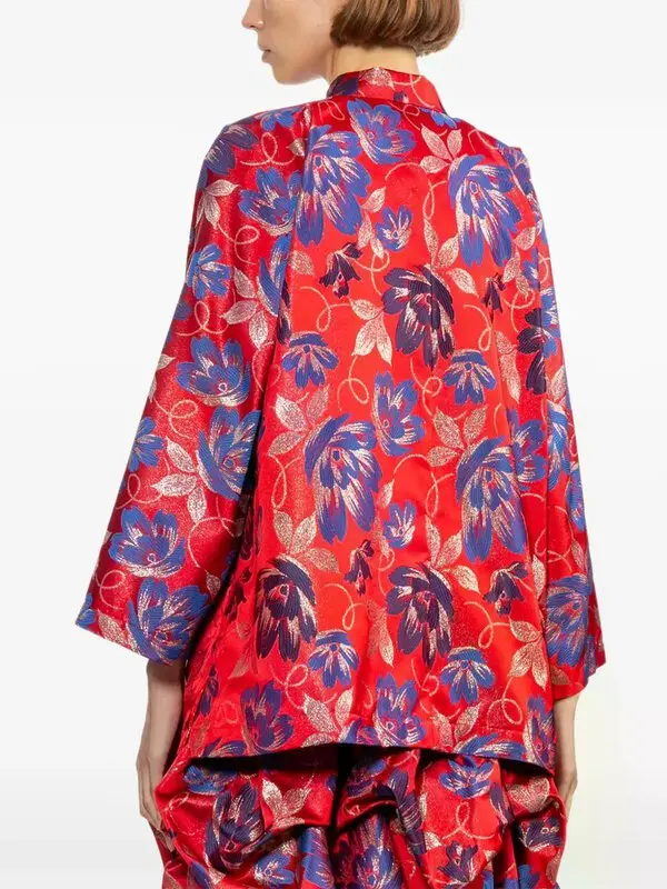 Comme Des Garçons Floral Print Top