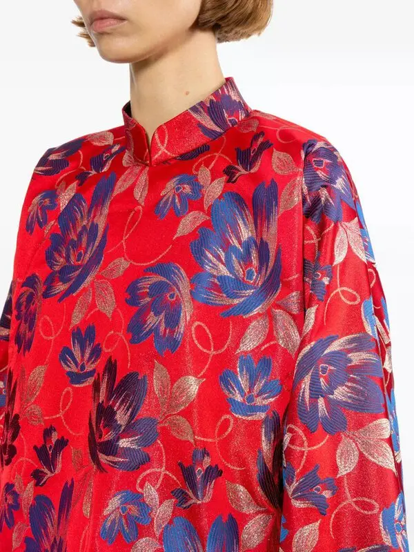 Comme Des Garçons Floral Print Top