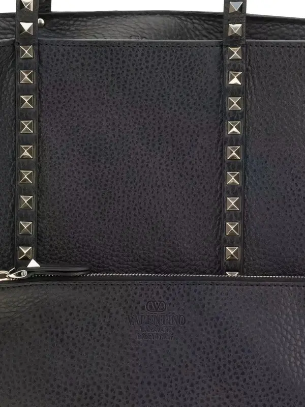 Valentino Garavani Medium Rockstud Embellished Leather Tote Bag