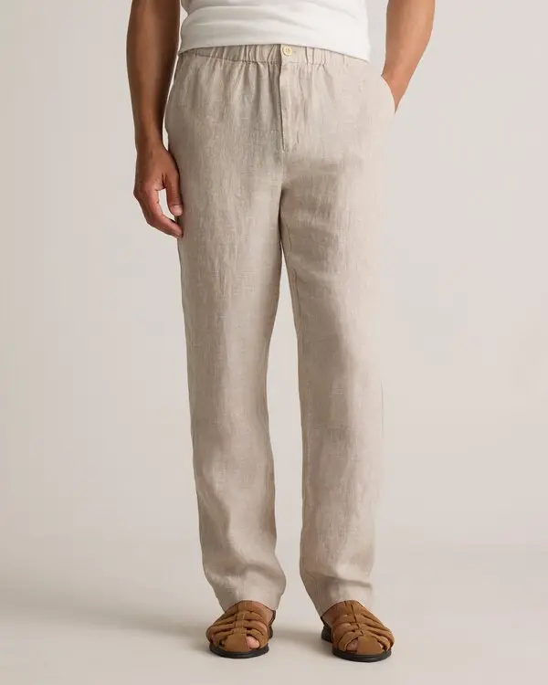 Quince 100% European Linen Trousers - Flax