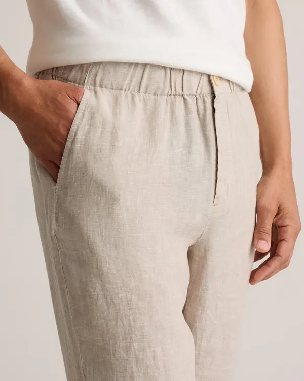 Quince 100% European Linen Trousers - Flax
