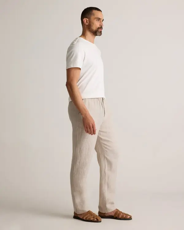 Quince 100% European Linen Trousers - Flax