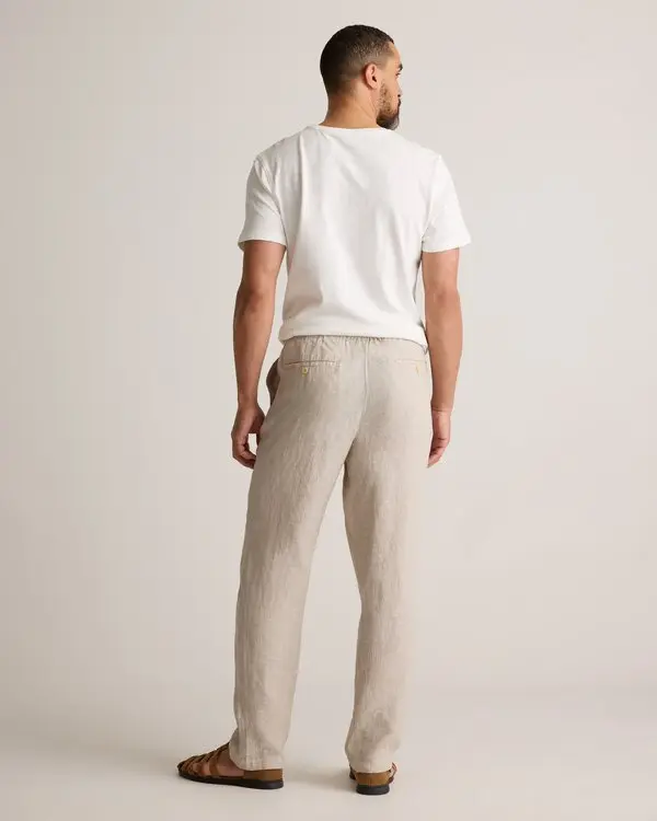 Quince 100% European Linen Trousers - Flax