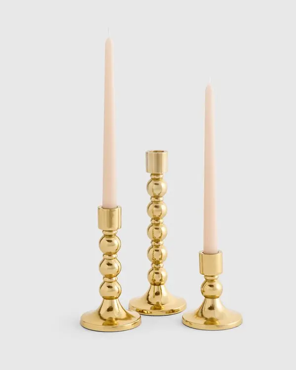 Quince Candlestick Holders, Iron
