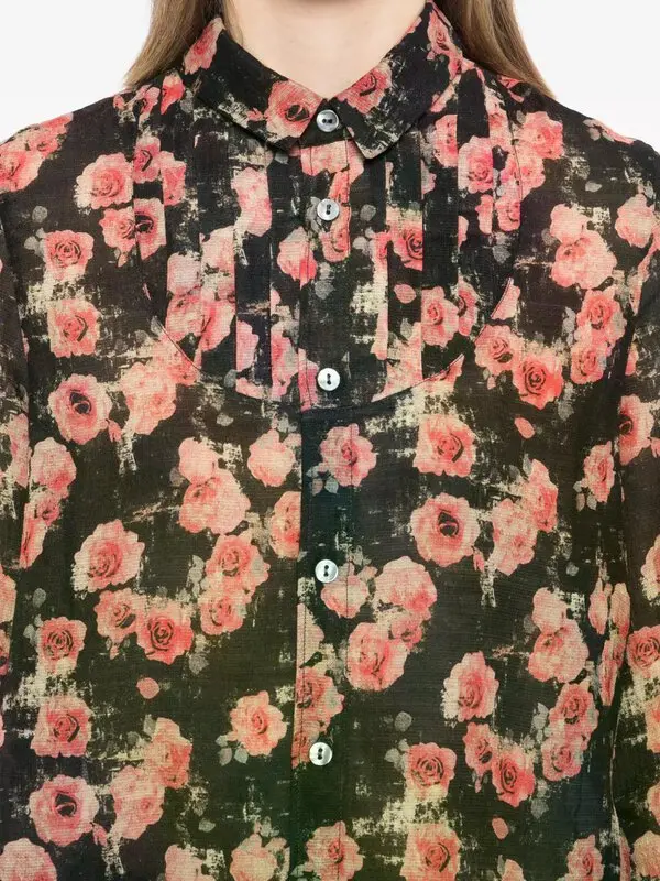 R13 Shrunken Pleated Blouse