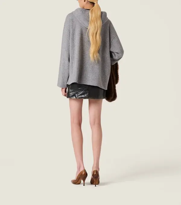 Miu Miu Calfskin Mini Skirt