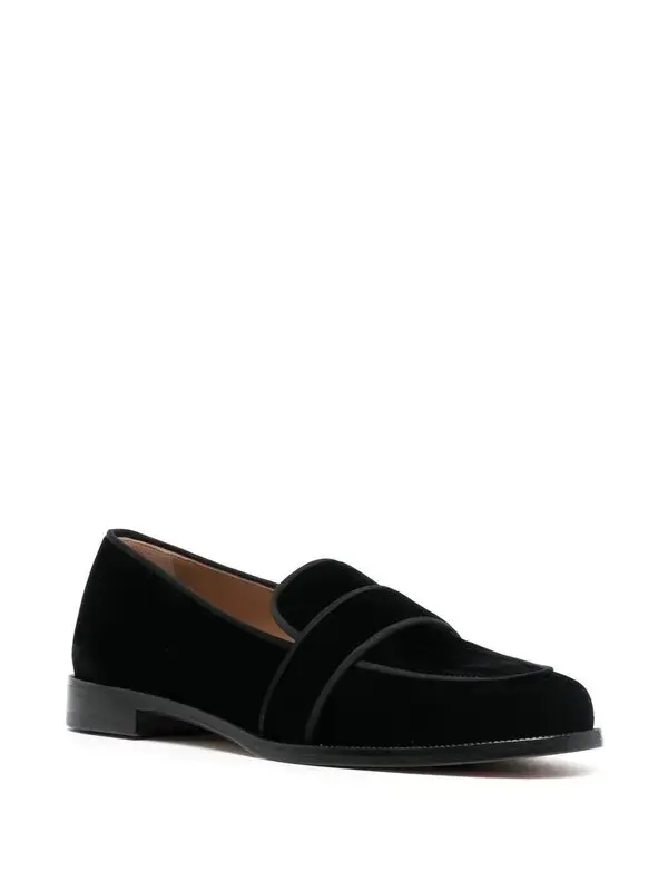 AQUAZZURA Martin Round-toe Penny Loafers