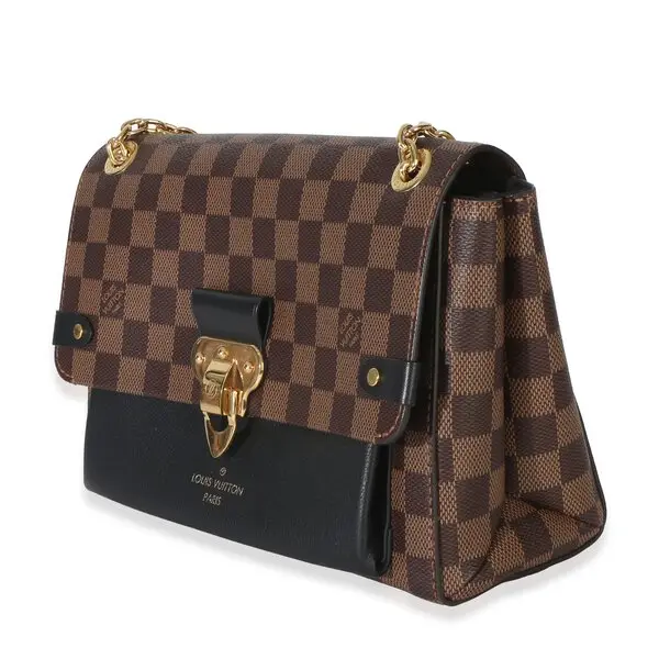 LOUIS VUITTON Damier Ebene Canvas Vavin Pm - Brown