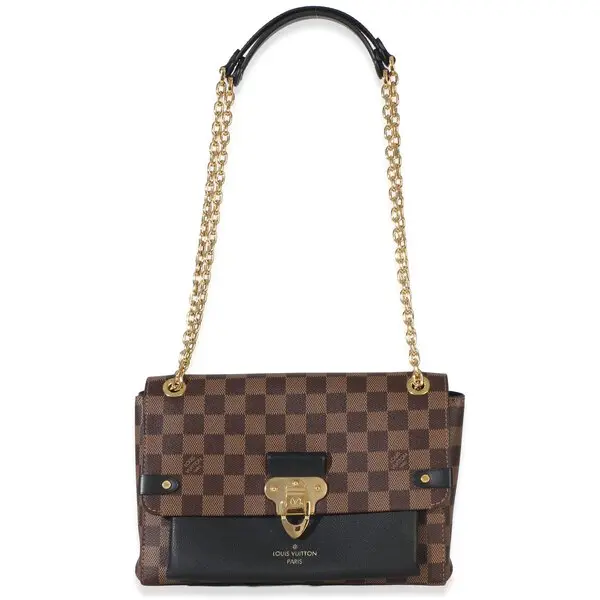 LOUIS VUITTON Damier Ebene Canvas Vavin Pm - Brown