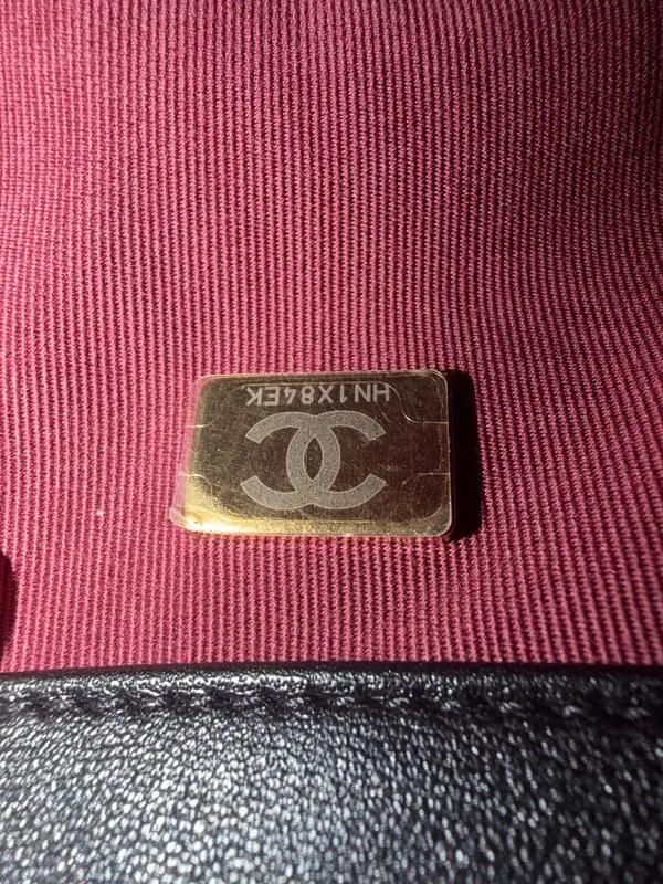 Chanel Quilted Lambskin Top Handle Flap Bag