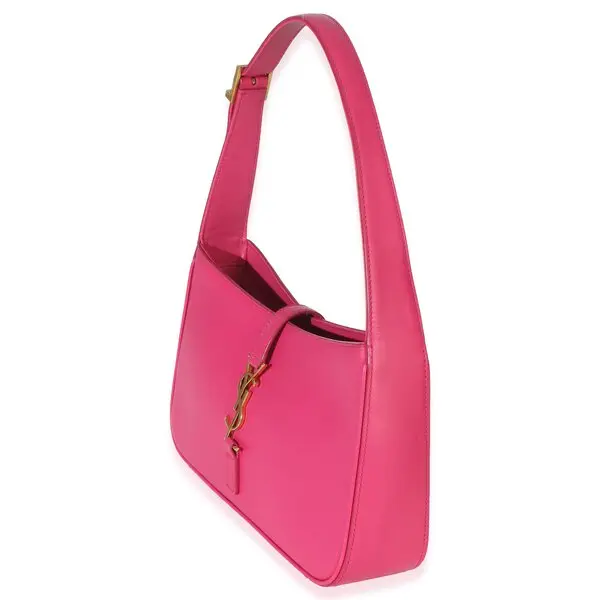 Saint Laurent Smooth Calfskin Le 5 A 7 Hobo - Pink