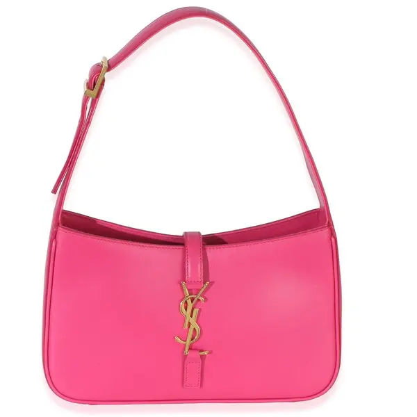 Saint Laurent Smooth Calfskin Le 5 A 7 Hobo - Pink