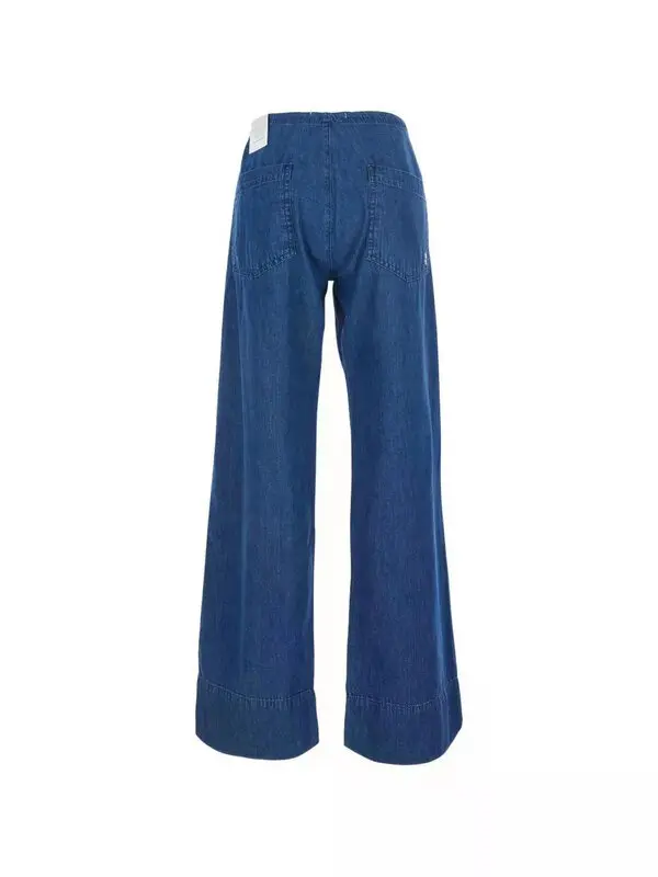 ICON DENIM LOS ANGELES Drawstring Wide-leg Jeans