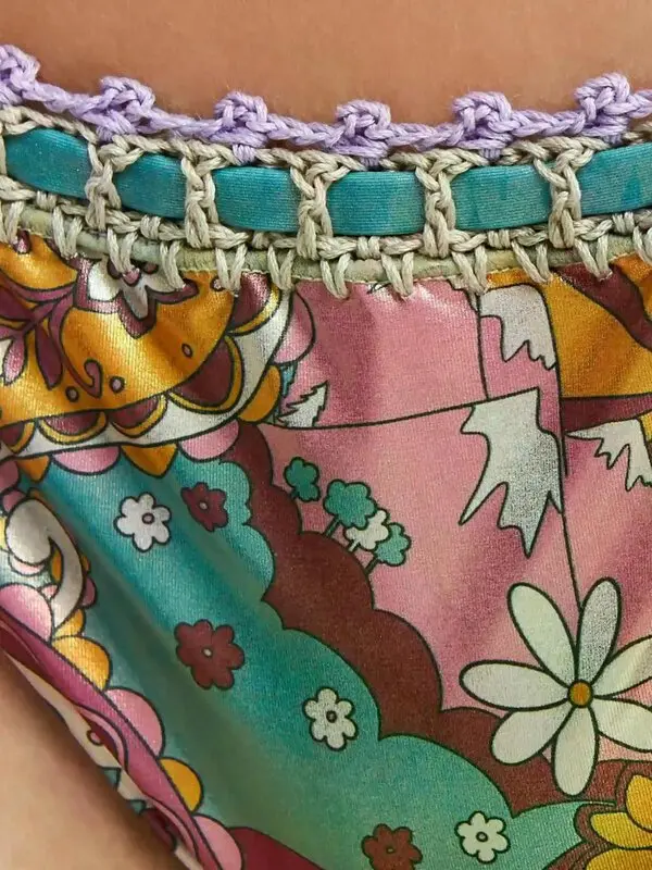 DEL MAAR Kasli Floral-print Bikini Bottom