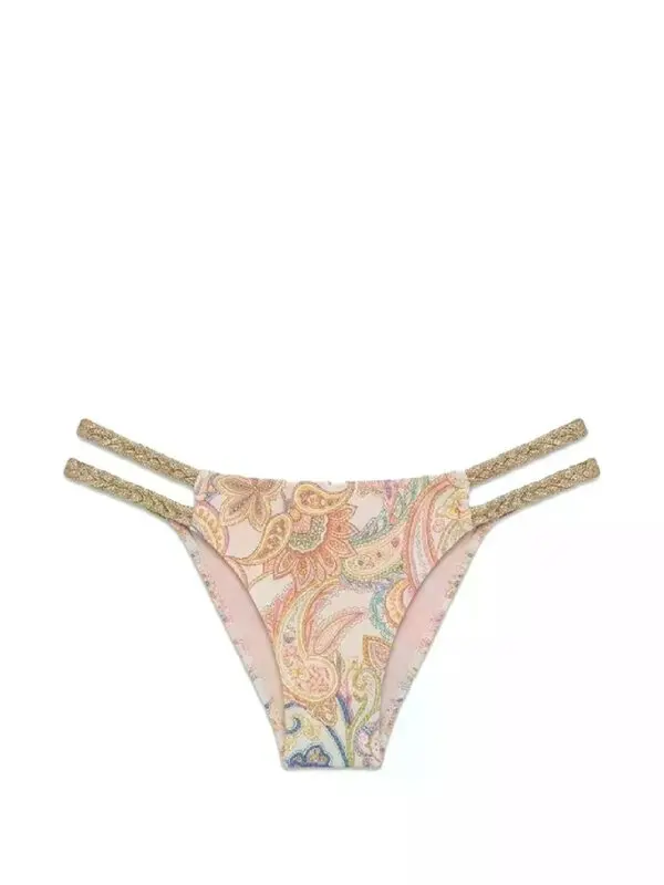 DEL MAAR Taba Paisley Bikini Bottom - Neutrals