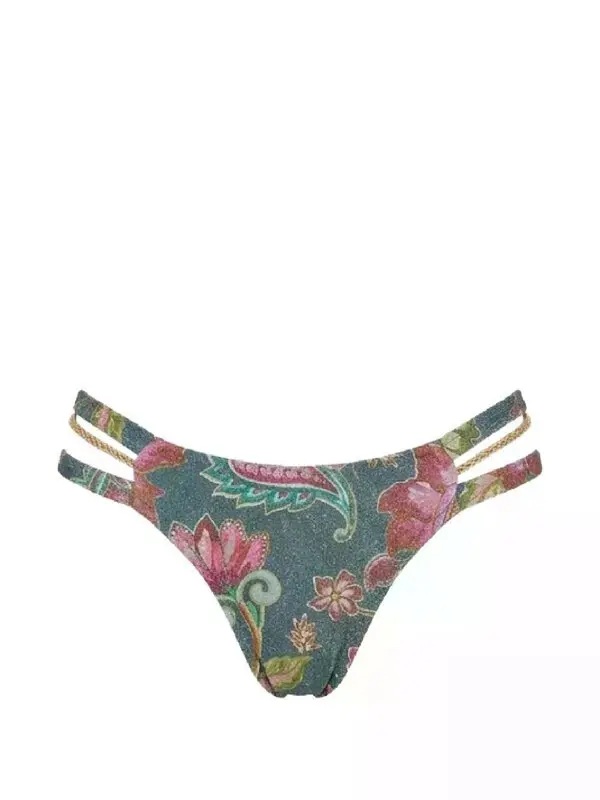 DEL MAAR Ceiri Floral Bikini Bottoms - Green