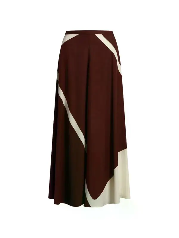 Alberta Ferretti Panelled Midi Skirt