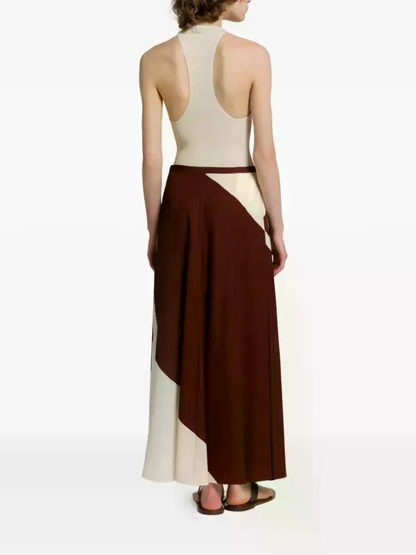 Alberta Ferretti Panelled Midi Skirt