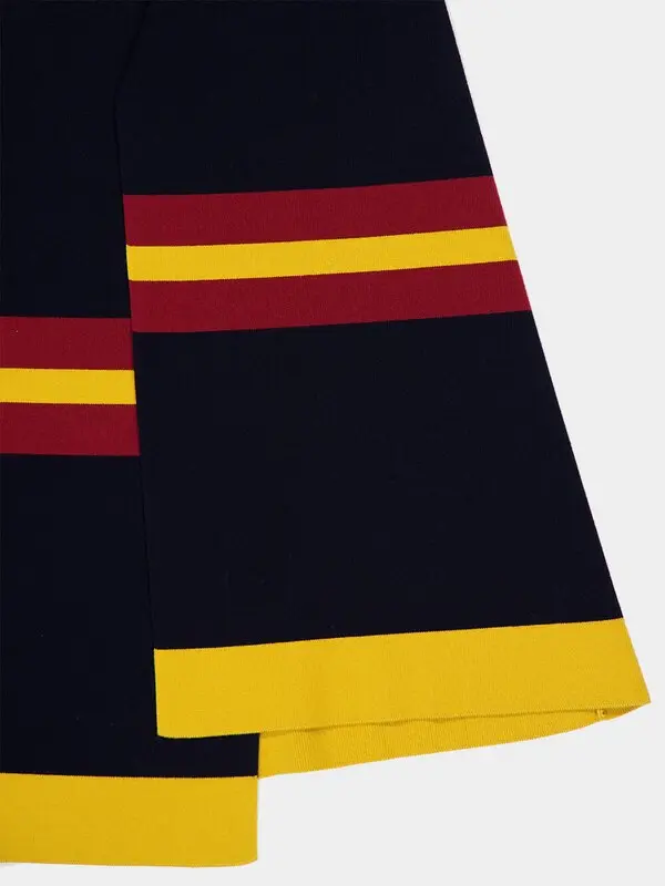 PAULA Alba Multi Stripes Jacquard Knitted Cape