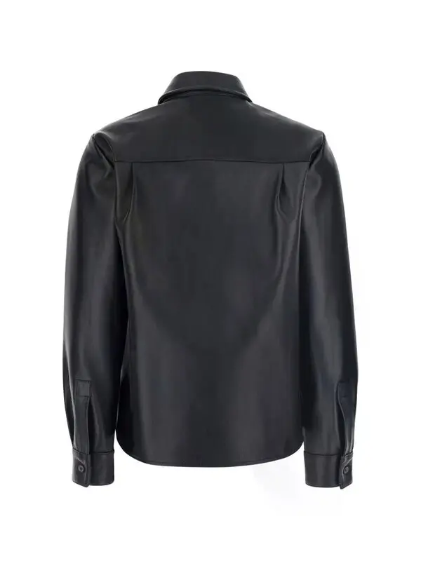 GRIFONI Leather Patch-pocket Jacket