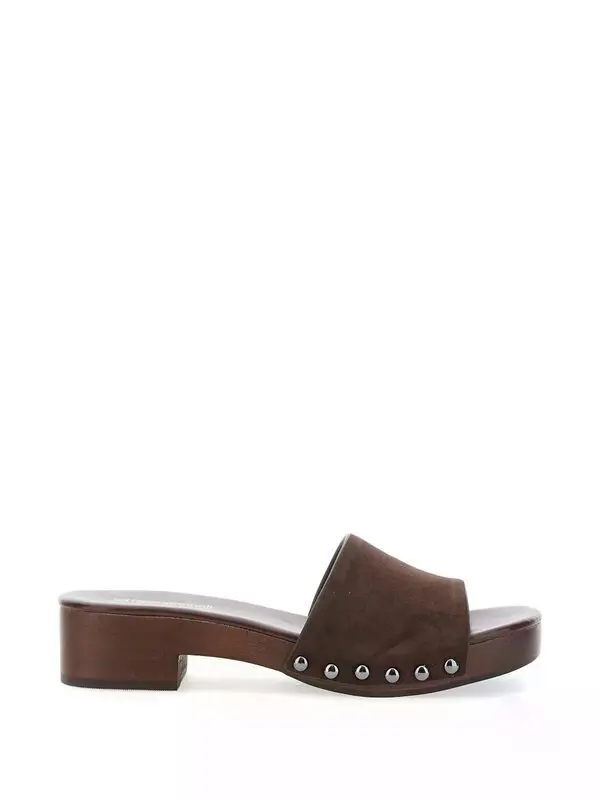 Jeffrey Campbell Cambrie Stud-embellished Suede Sandals - Brown