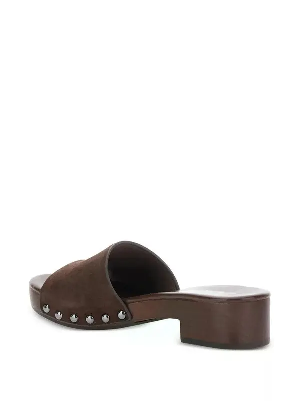 Jeffrey Campbell Cambrie Stud-embellished Suede Sandals - Brown