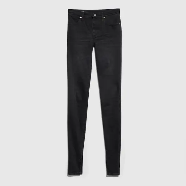 Gucci Washed Cotton Denim Skinny Pants - Black