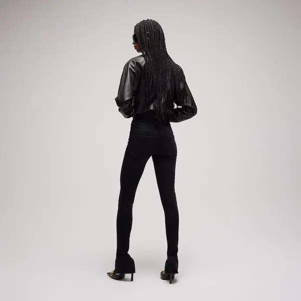 Gucci Washed Cotton Denim Skinny Pants - Black