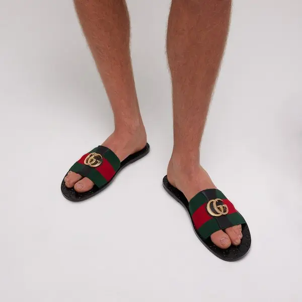 Gucci Riviera Slide Sandal - Black