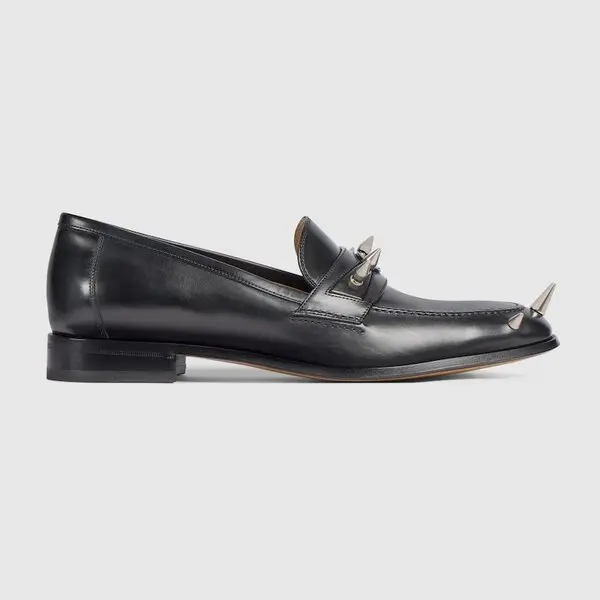 Gucci Studded Loafer Leather - Black