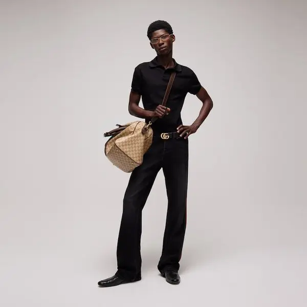 Gucci Gg Technical Jersey Jacquard Polo Shirt
