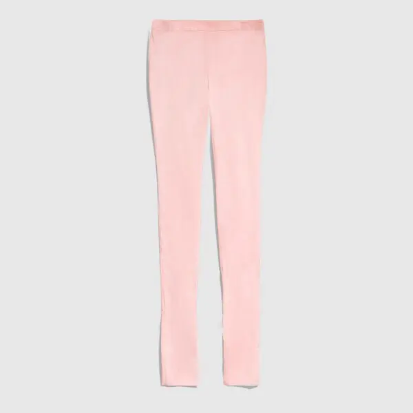 Gucci Stretch Silk Faille Leggings - Pink