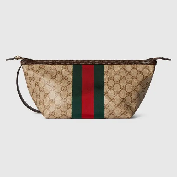 Gucci Small Gg Toiletry Case - Beige