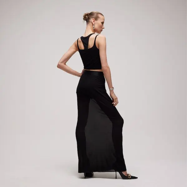 Gucci Viscose Crêpe Jersey Long Skirt