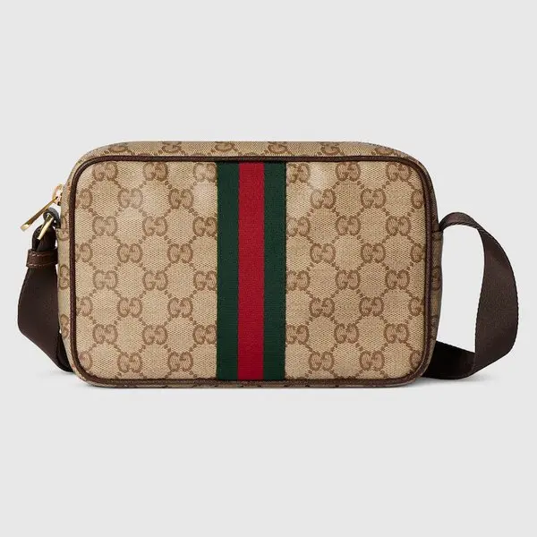 Gucci Gg Mini Bag With Web - Beige