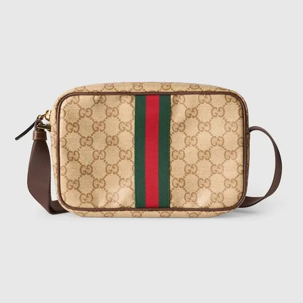 Gucci Gg Mini Bag With Web - Beige