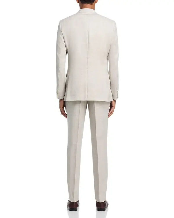BOSS Slim Fit Double Breasted Suit - Open Grey
