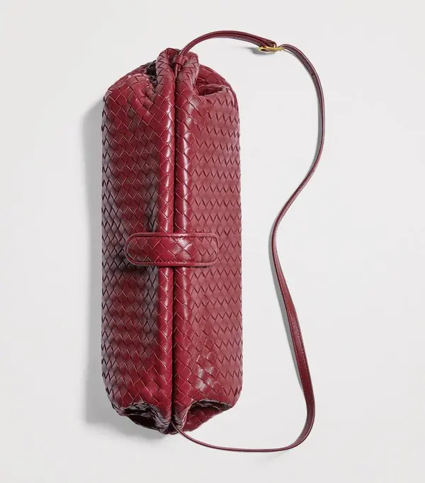 Bottega Veneta Leather Lauren 1979 Clutch - Red