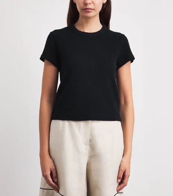 ME+EM Cotton-blend Knitted T-shirt