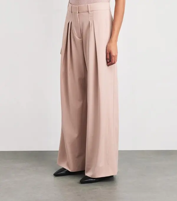 ME+EM Pleated Tailored Trousers - Pink