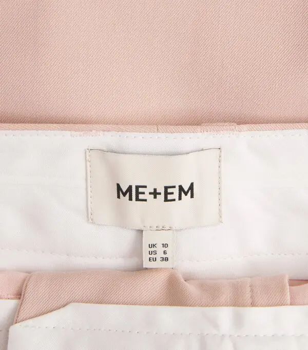 ME+EM Pleated Tailored Trousers - Pink