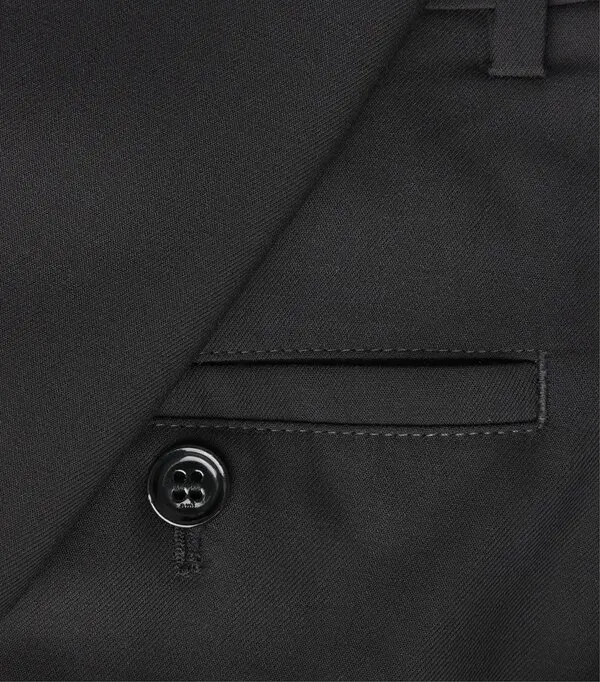 AMI Paris Virgin Wool Straight Trousers